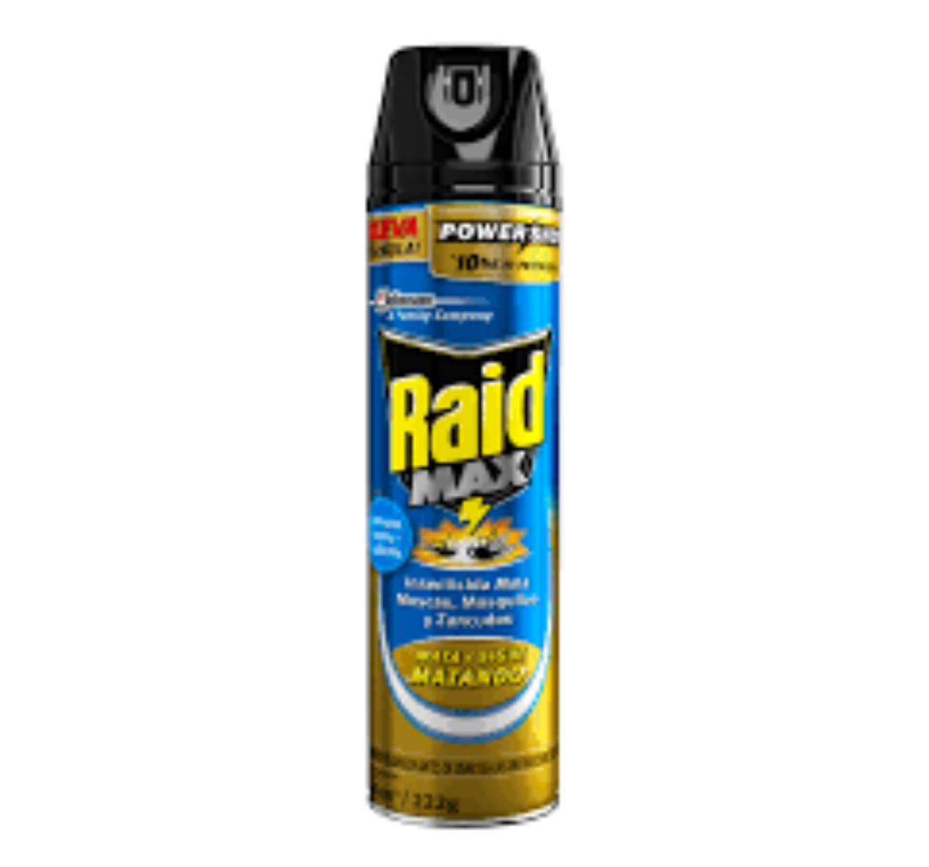 Insecticida mata moscas, mosquitos y zancudos RAID MAX AZUL
