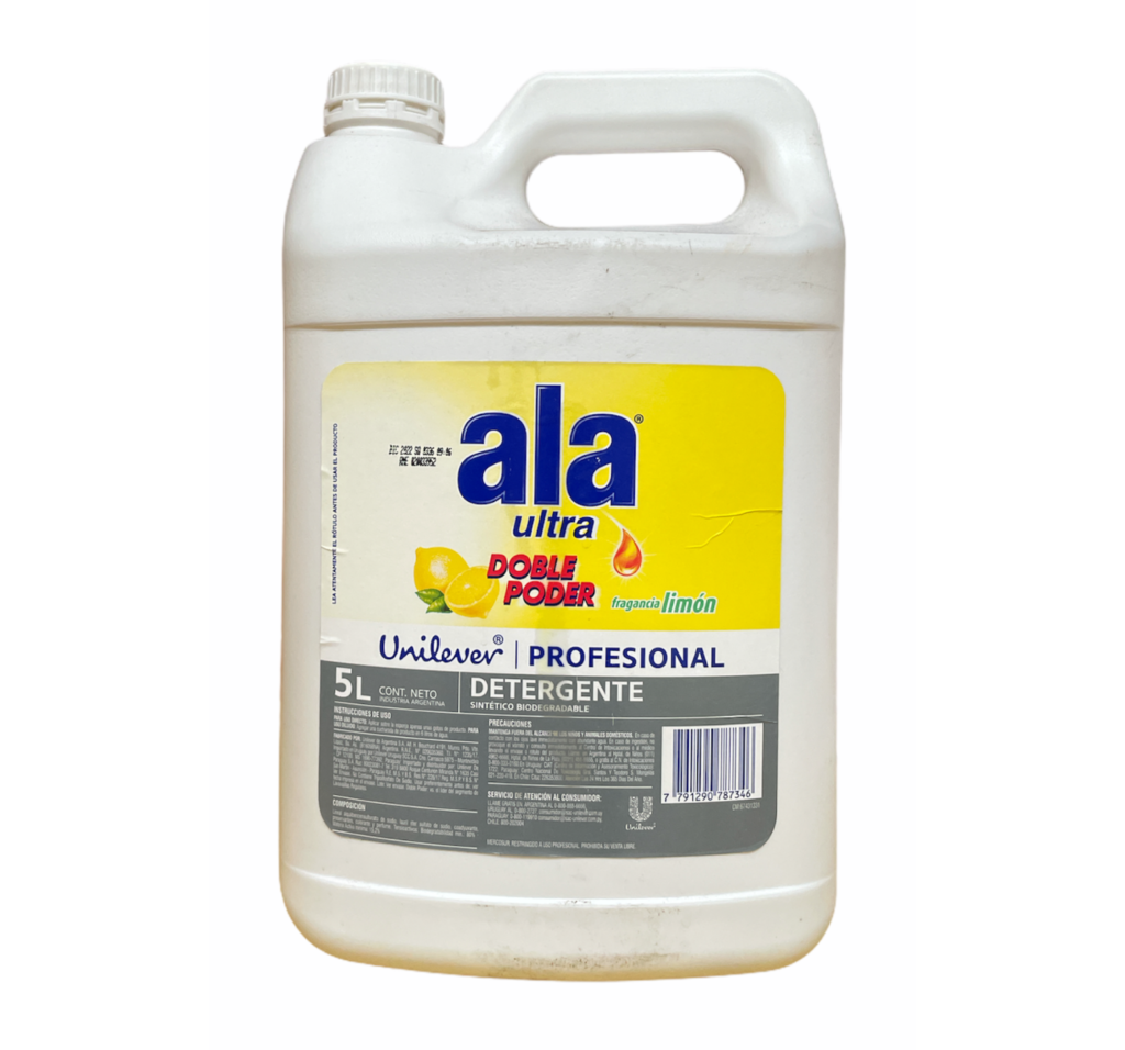 Bidon Detergente Ala Ultra Doble Poder Desengrasante x 5 Lts